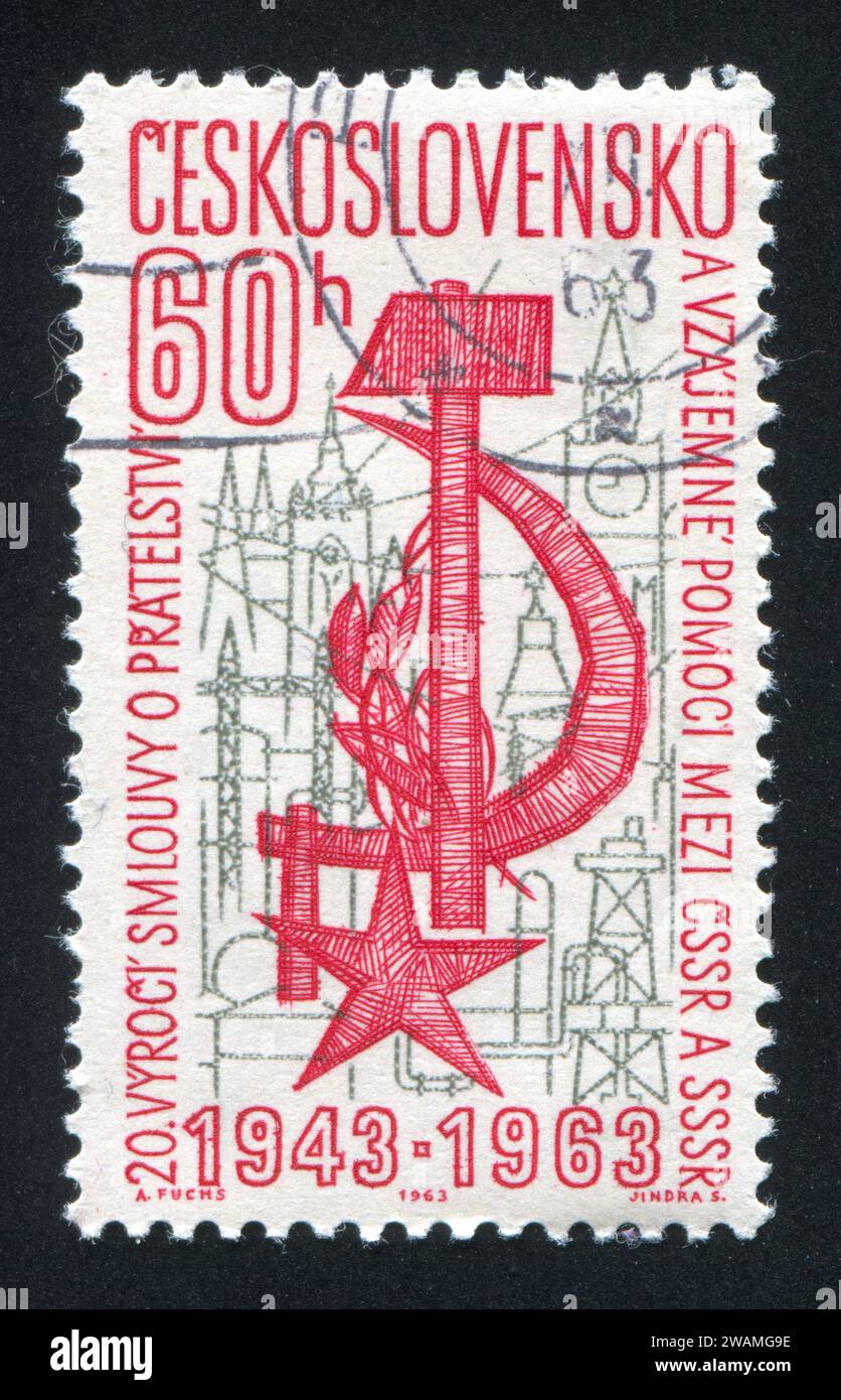 CZECHOSLOVAKIA - CIRCA 1963: stamp printed by Czechoslovakia, shows ...