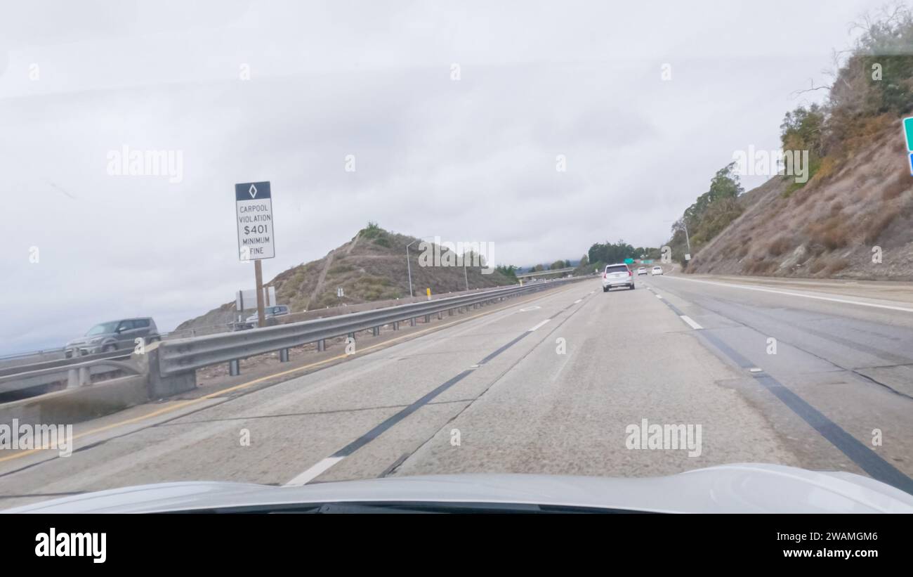 Highway 101 california pov hi-res stock photography and images - Alamy