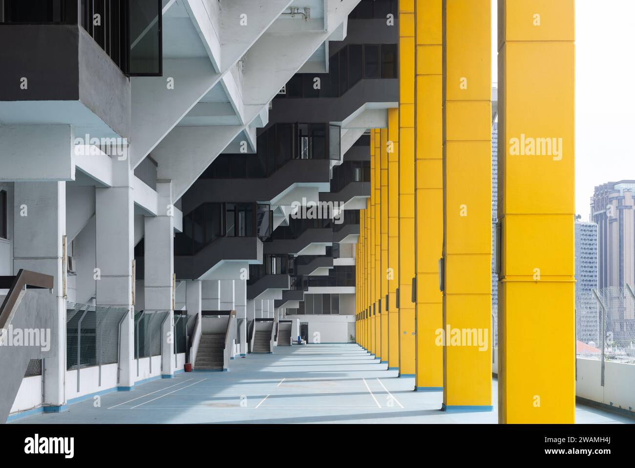 Interior of Golden Mile Complex, Singapore designed by DP Architects in ...