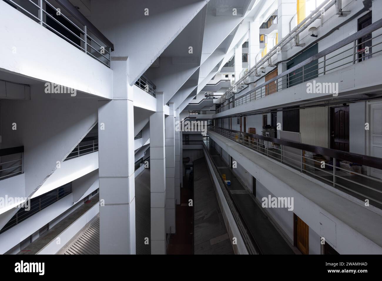 Interior of Golden Mile Complex, Singapore designed by DP Architects in ...