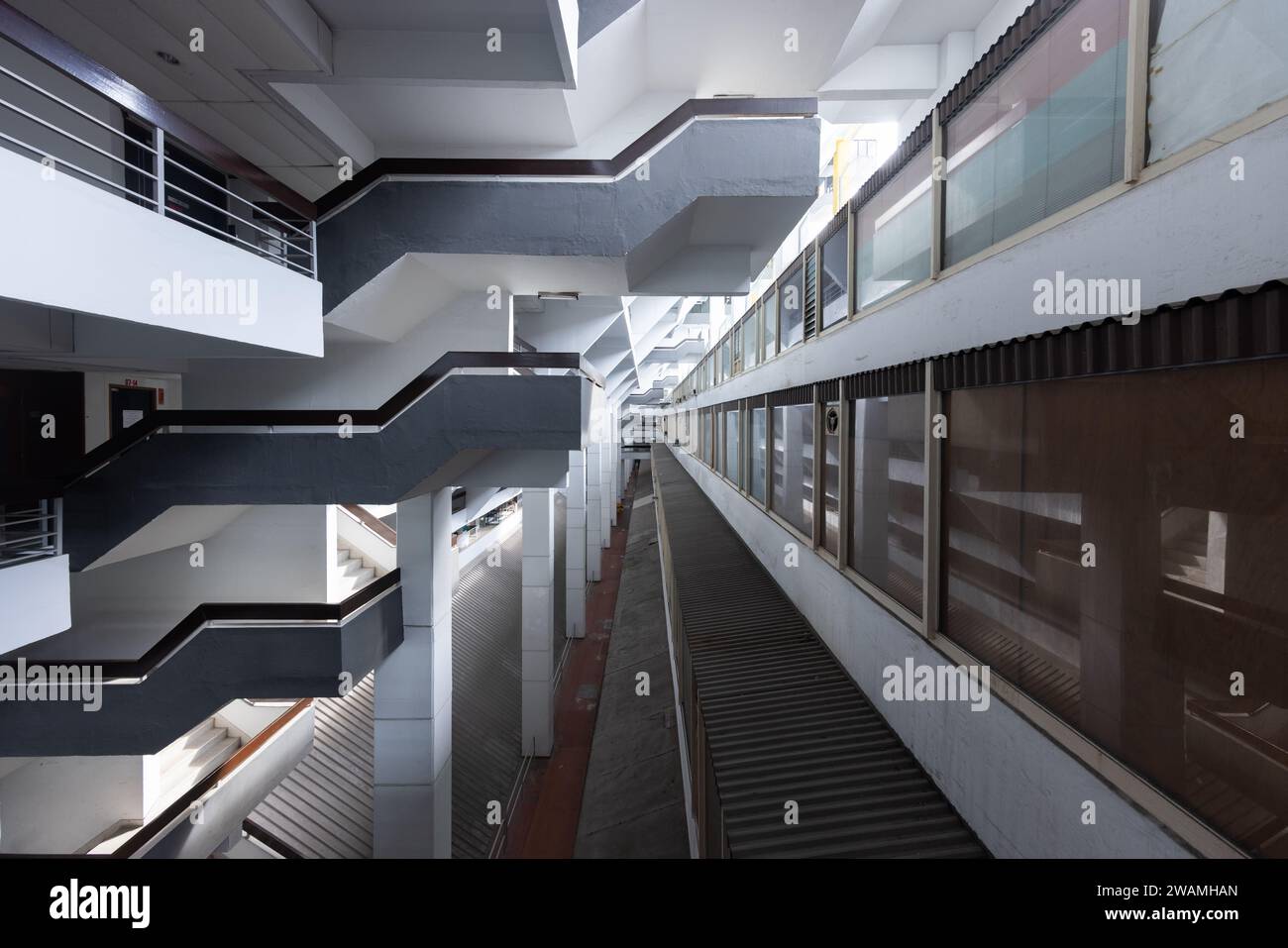 Interior of Golden Mile Complex, Singapore designed by DP Architects in ...