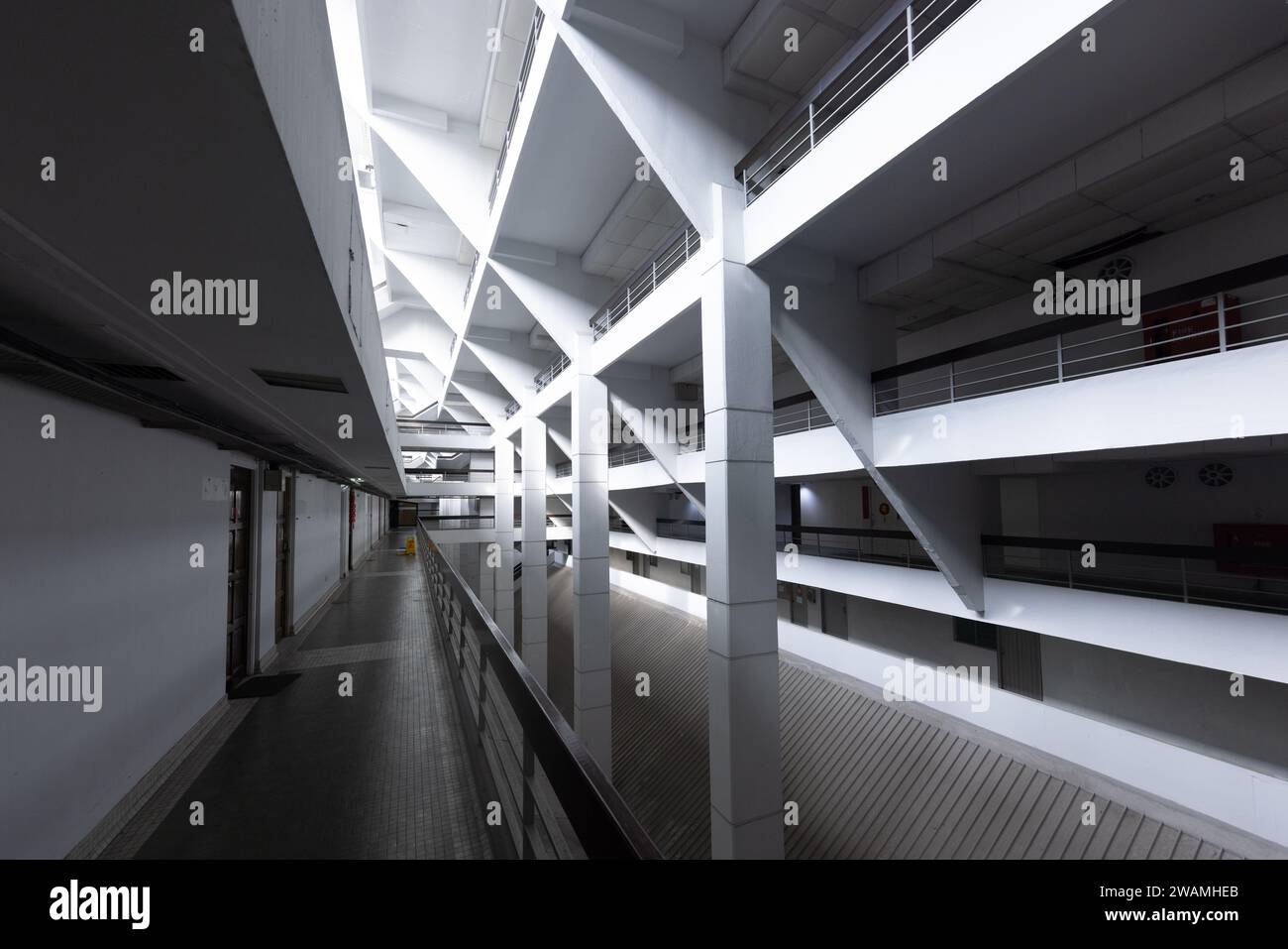 Interior of Golden Mile Complex, Singapore designed by DP Architects in ...