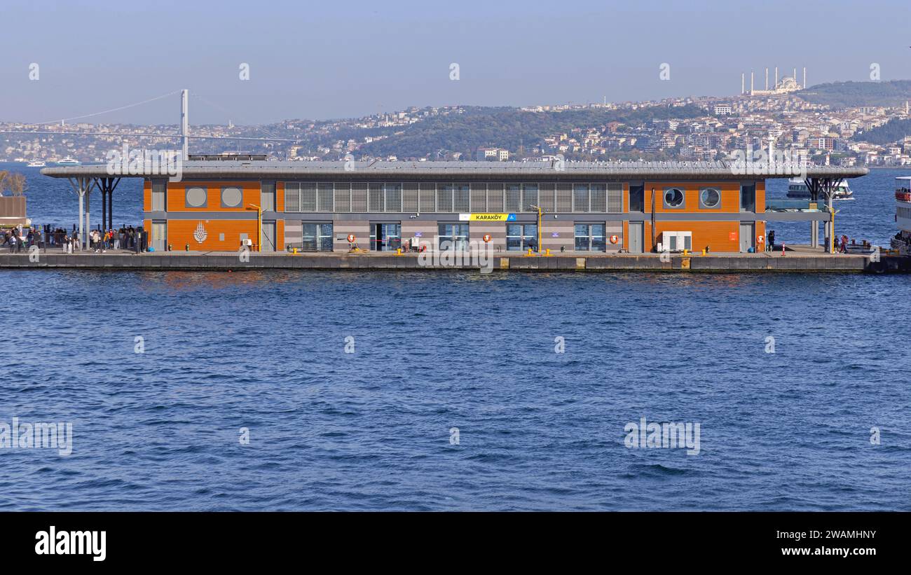 Istanbul, Turkey - October 20, 2023: Passenger Ferry Terminal at ...