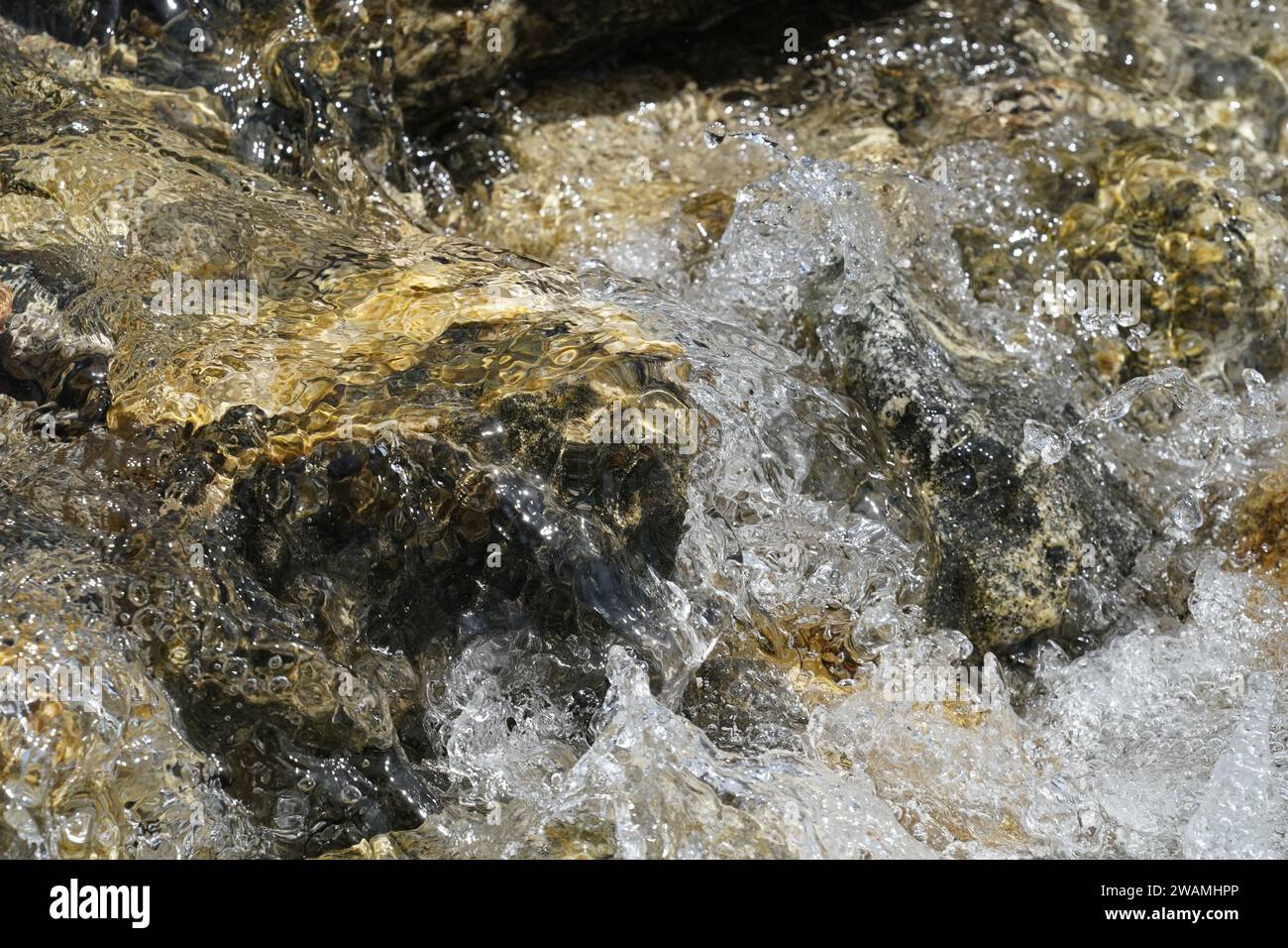 Mountain river stream clear pure water Stock Photo - Alamy