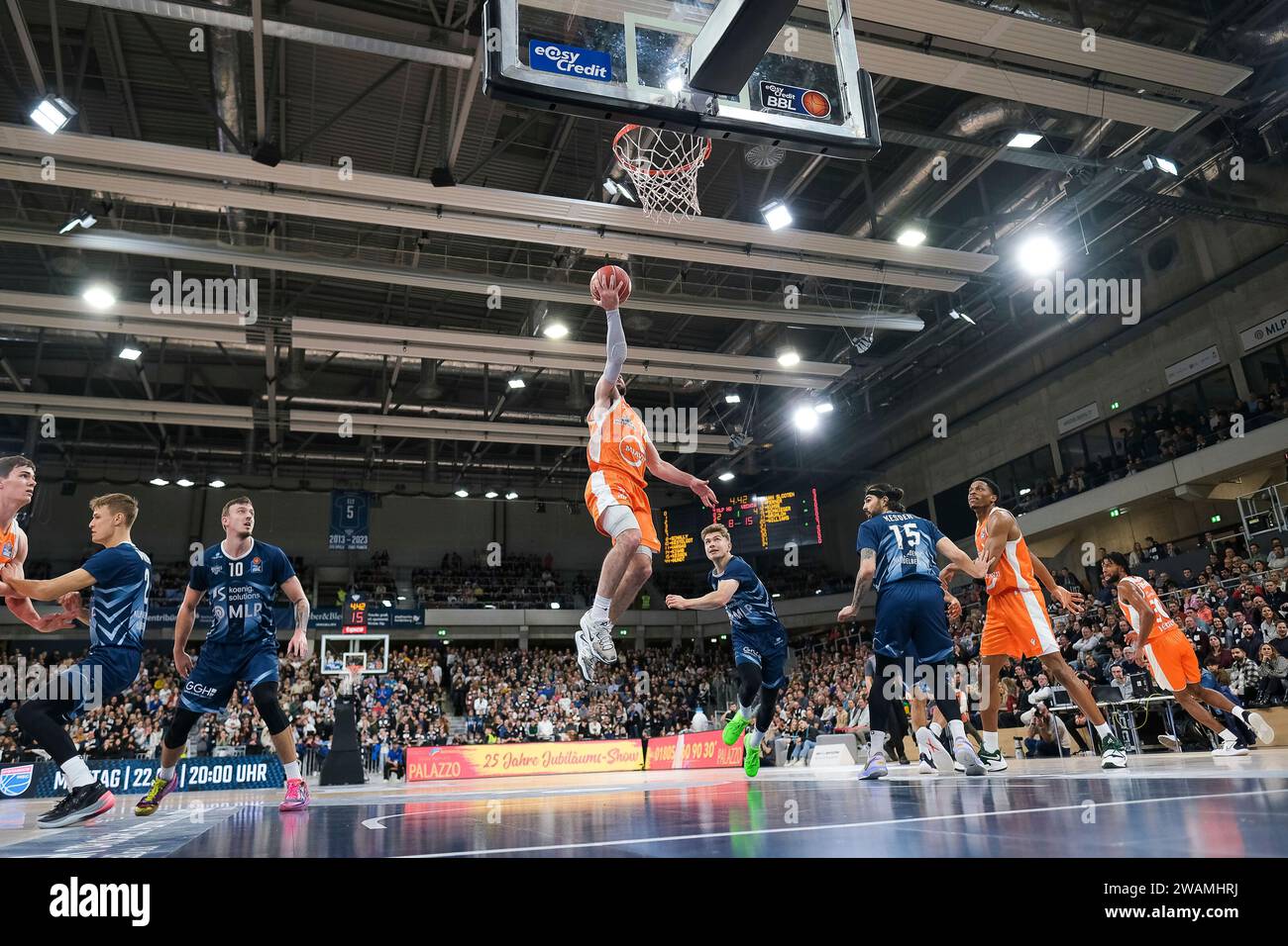 Heidelberg, Deutschland. 05th Jan, 2024. Tommy Kuhse (Rasta Vechta, #12 ...