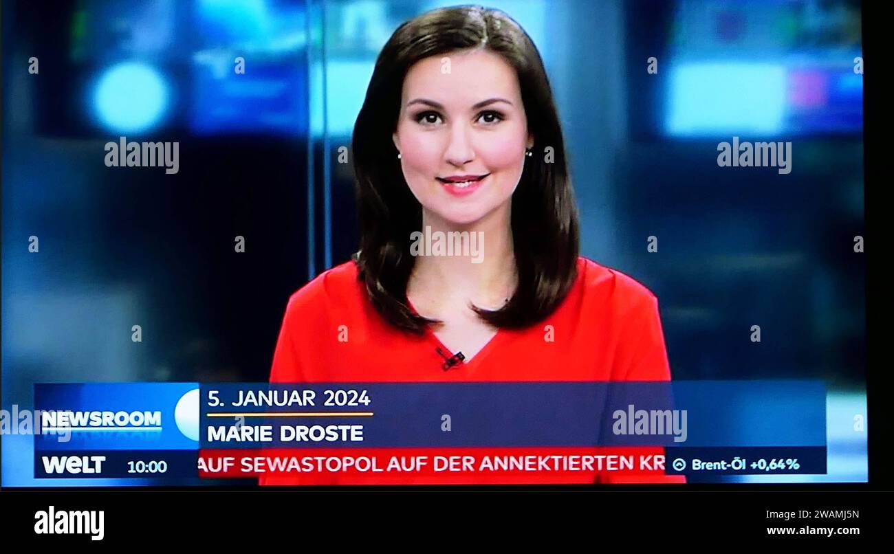 Marie Droste - Welt Ansagerin bzw. Redakteurin am 05.01.2024 *** Marie ...