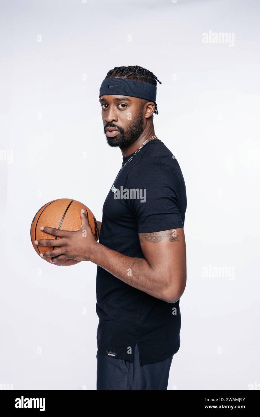 Wesley Matthews poses for a portrait on October 2, 2023 in Atlanta ...