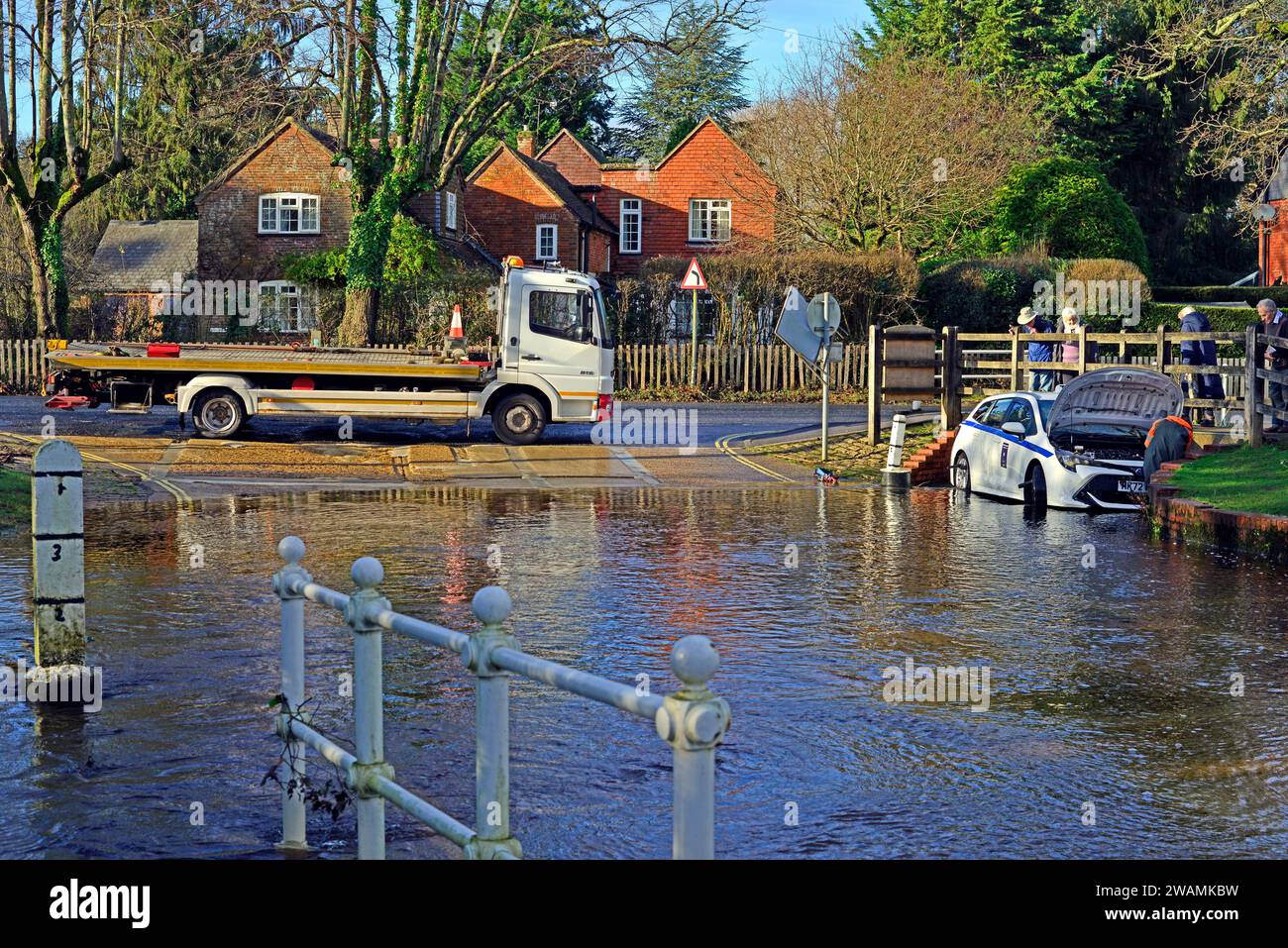 Recovery of an abandoned vehicle from the Ford in Brookley Road ...