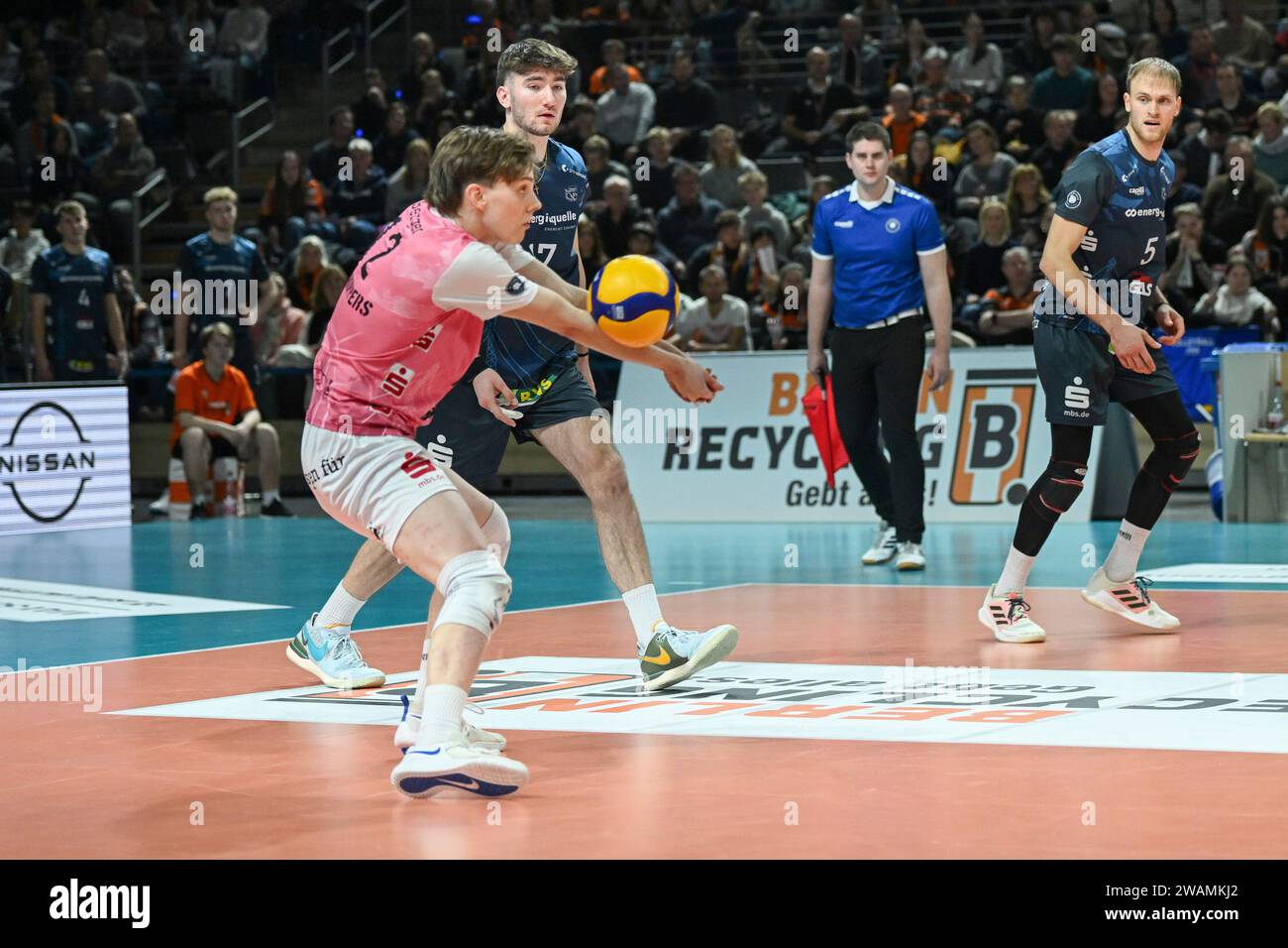 Berlin, Deutschland 05. Januar 2024: 1. VBL - 2023/2024 - Berlin ...