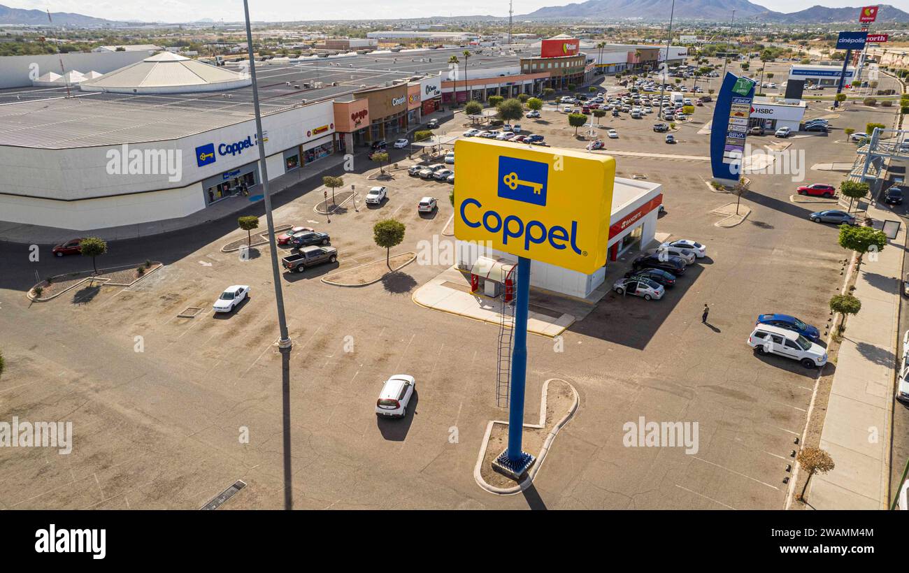 advertising billboard, Coppel store billboard, and General view of Mall ...