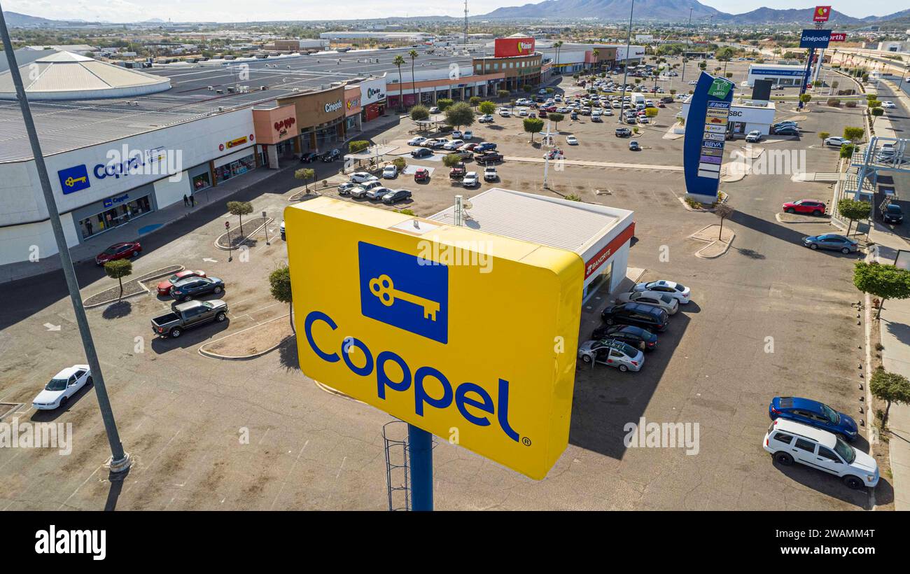 advertising billboard, Coppel store billboard, and General view of Mall ...