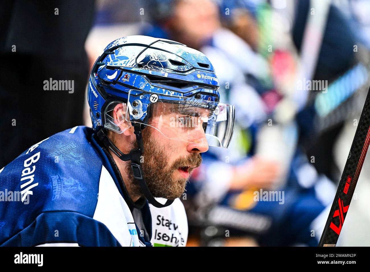 Iserlohn, Deutschland. 05th Jan, 2024. Tim Bender (Iserlohn Roosters ...