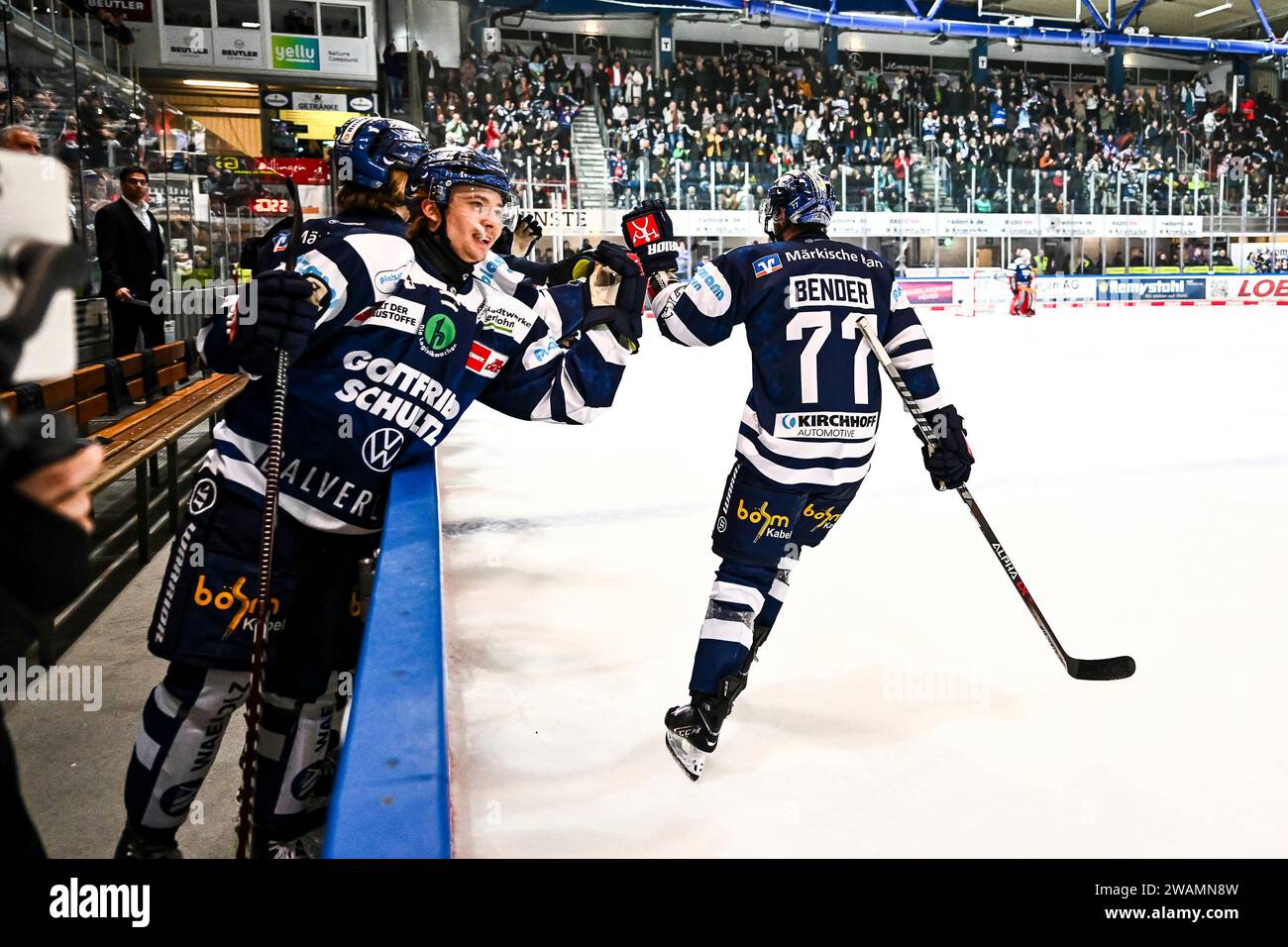 Iserlohn, Deutschland. 05th Jan, 2024. Torjubel, Jubel, Freude Tim ...