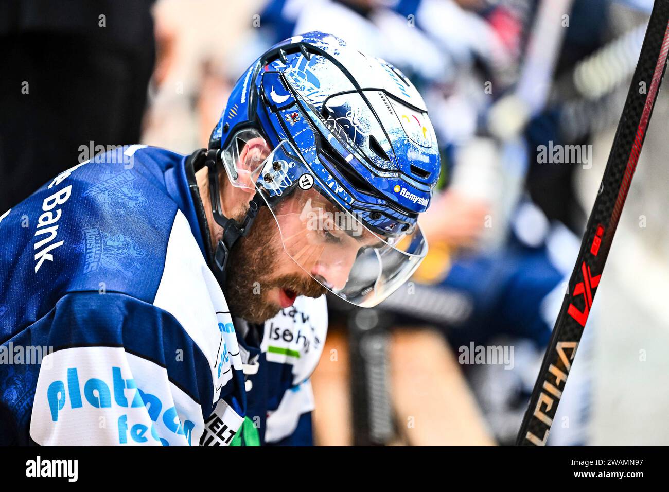 Iserlohn, Deutschland. 05th Jan, 2024. Tim Bender (Iserlohn Roosters ...