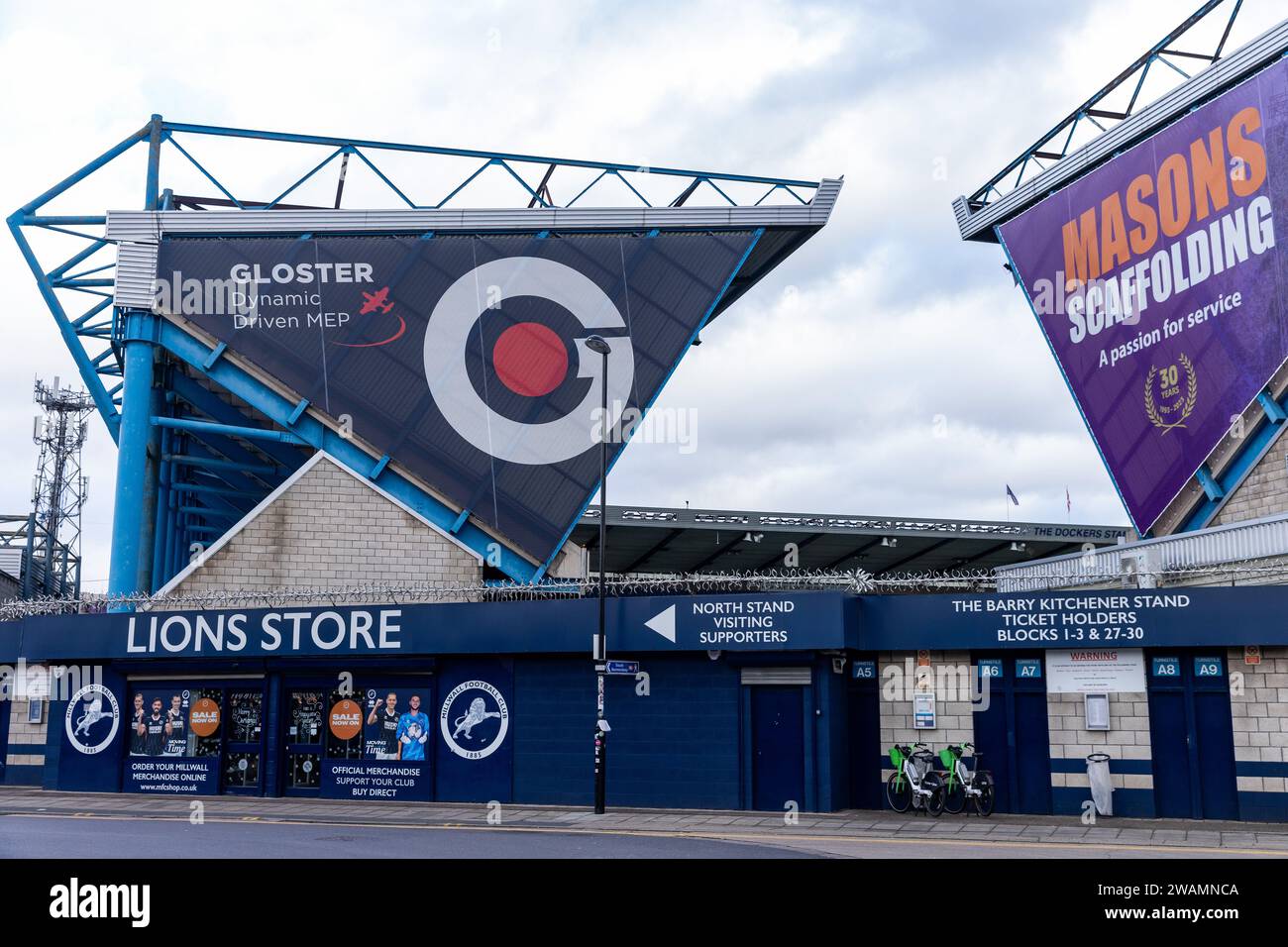 London, UK. 29th December, 2023. Millwall Football Club's The Den ...