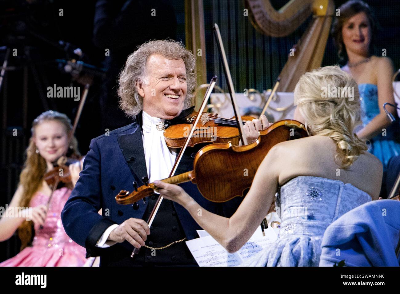 AMSTERDAM - Violinist Andre Rieu during a New Year's concert in the ...