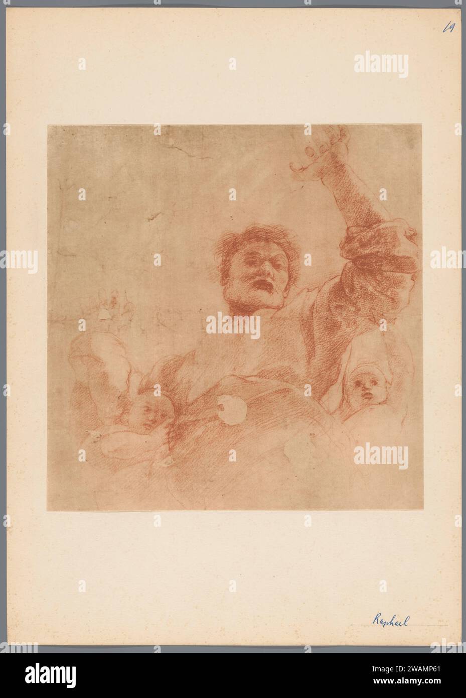 Reproduction of study by God The Father of Rafaël, Anonymous, After ...