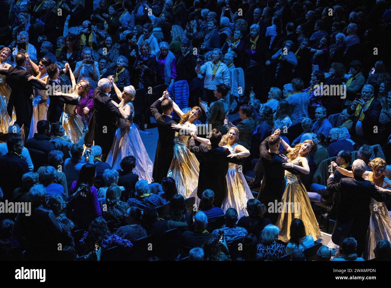 AMSTERDAM - The audience during a New Year's concert by violinist Andre ...
