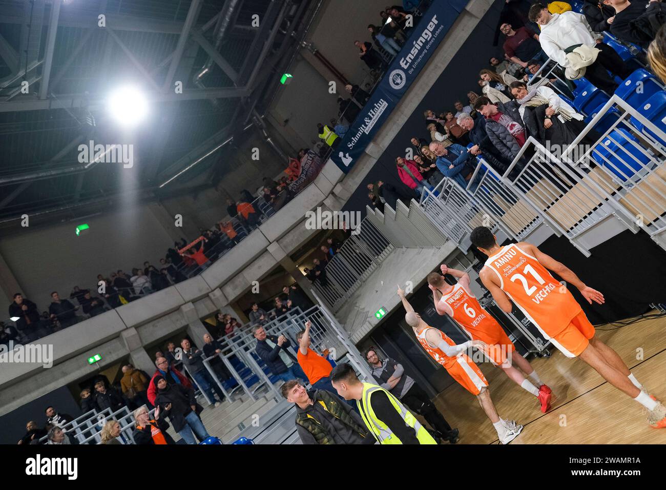 Heidelberg, Deutschland. 05th Jan, 2024. Spieler Vechta sichtlich ...