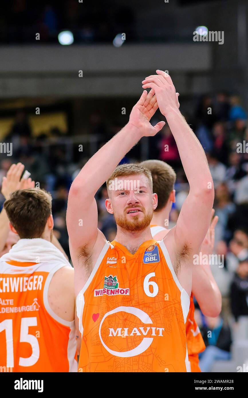 Heidelberg, Deutschland. 05th Jan, 2024. Luc van Slooten (Rasta Vechta ...