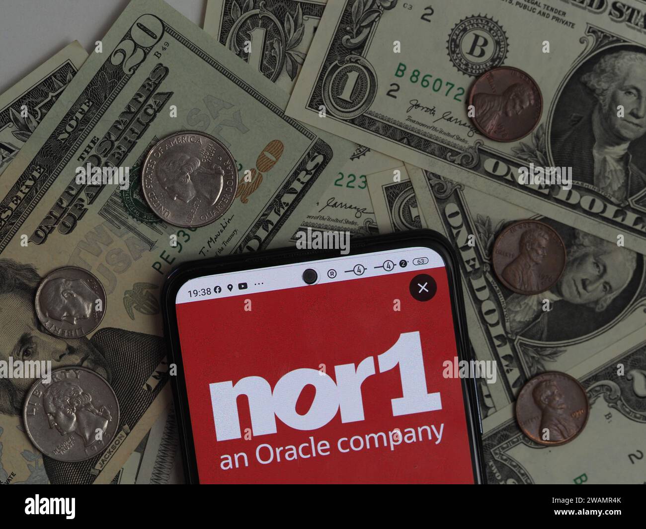 Germany. 05th Jan, 2024. In this photo illustration, a Nor1, Inc logo ...