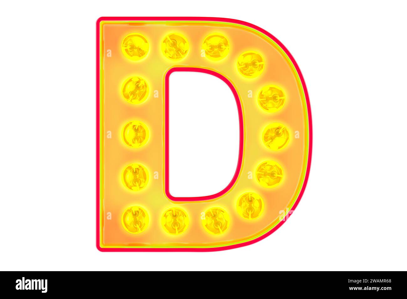 Illuminated letter d hi-res stock photography and images - Alamy
