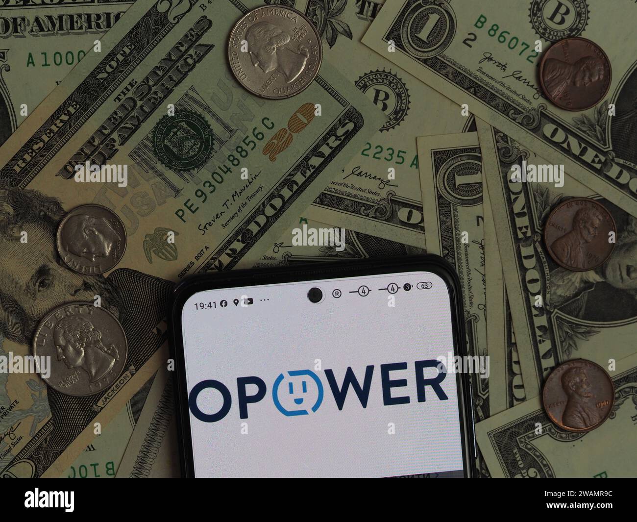 Germany. 05th Jan, 2024. In this photo illustration, an Opower logo ...