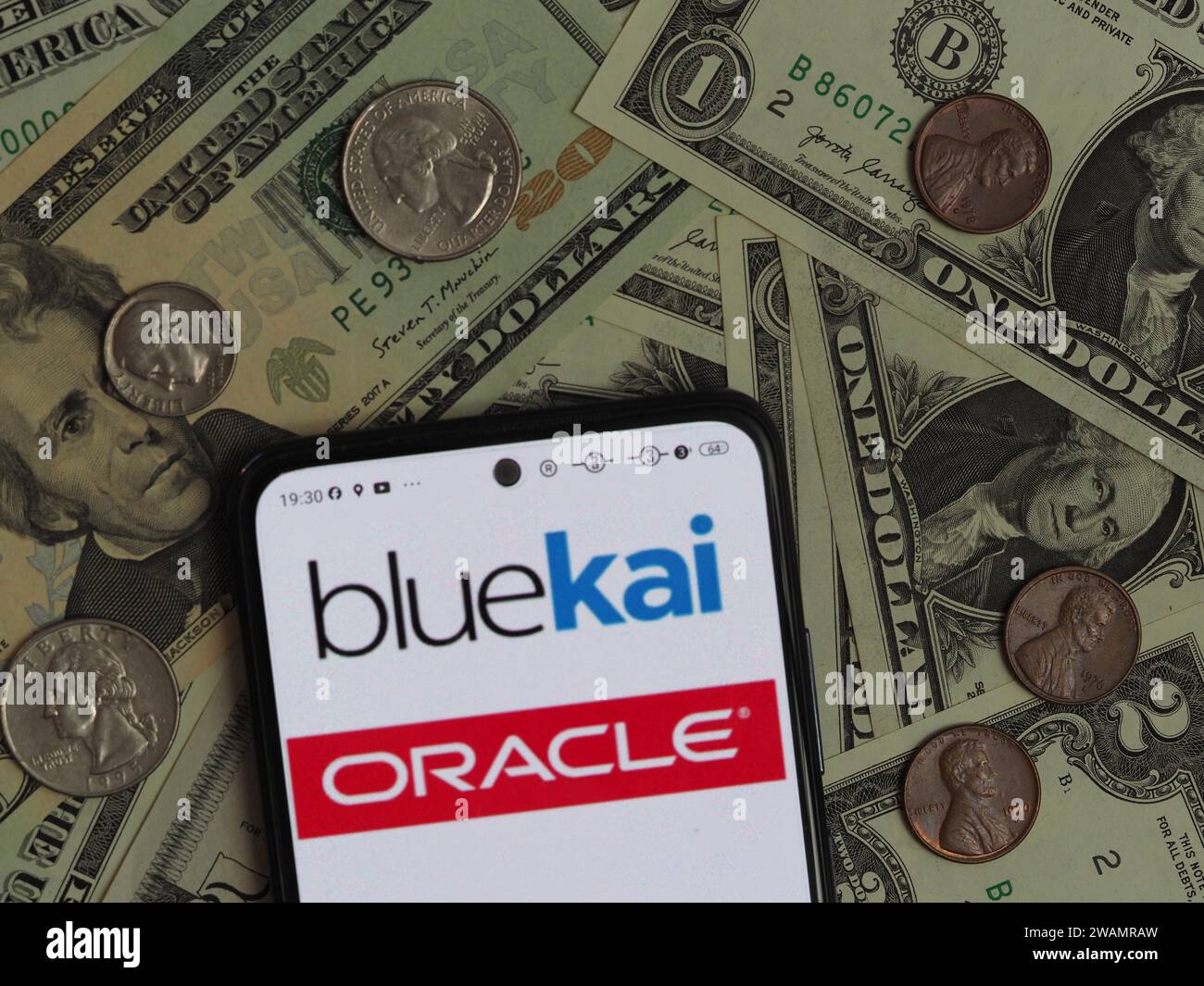 Germany. 05th Jan, 2024. In this photo illustration, an Oracle BlueKai ...