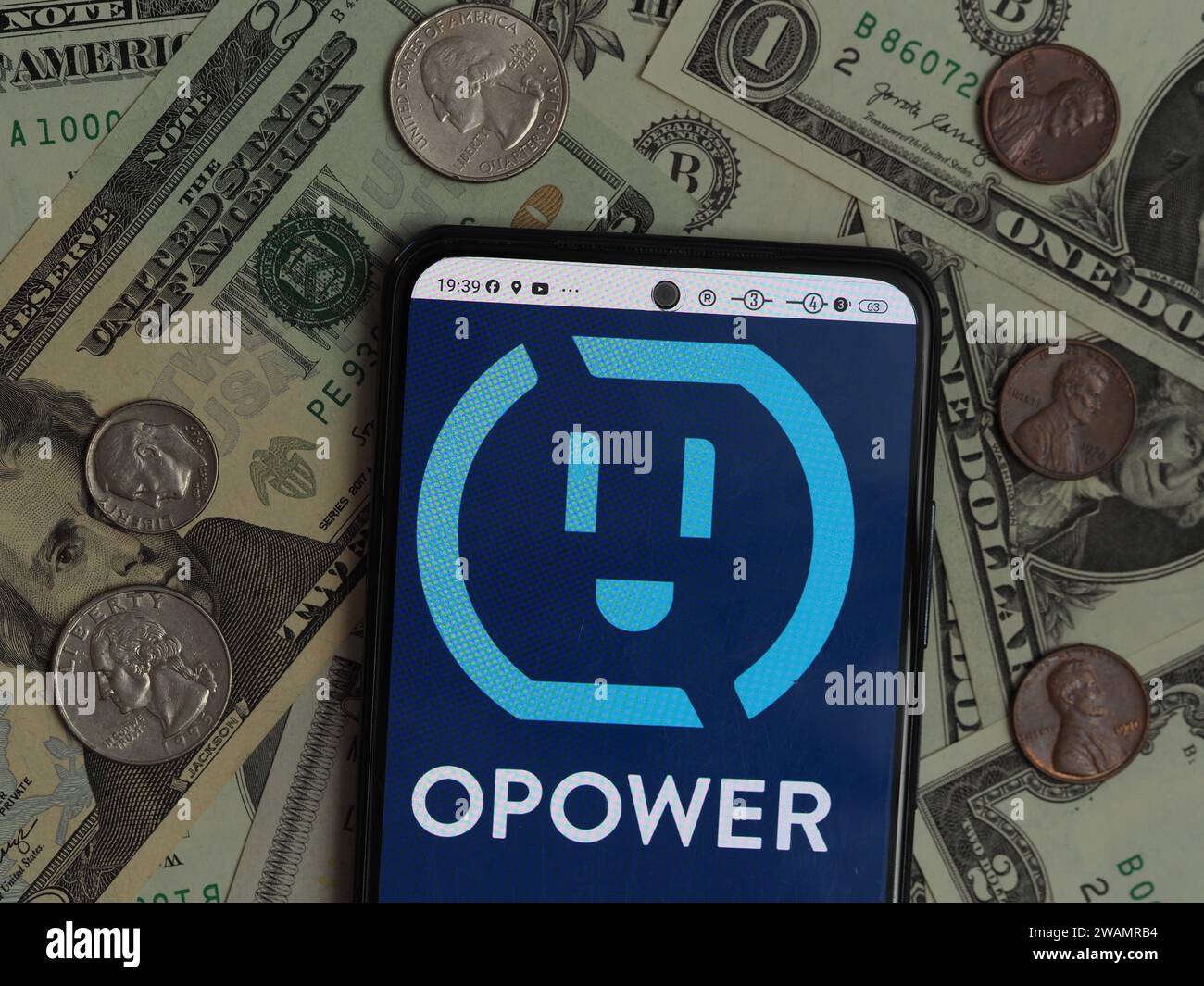 Germany. 05th Jan, 2024. In this photo illustration, an Opower logo ...