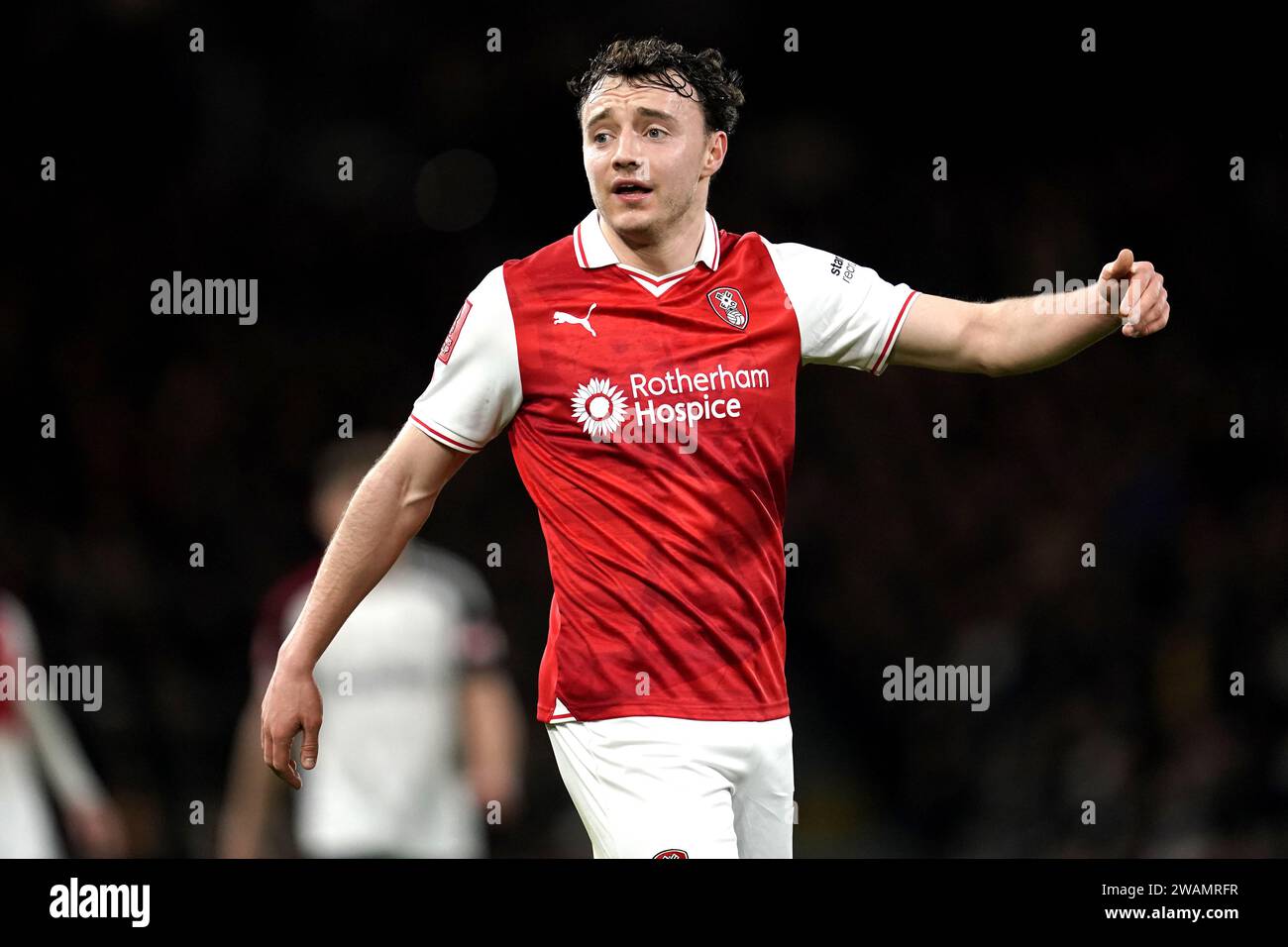 Rotherham United's Ollie Rathbone during the Emirates FA Cup Third ...