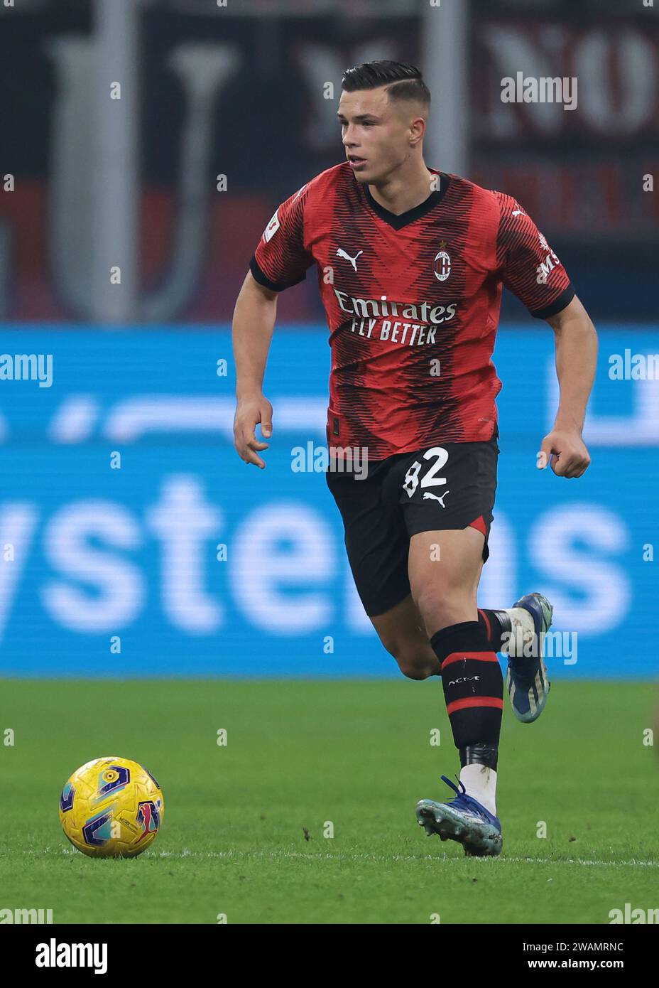 Milan, Italy. 2nd Jan, 2024. Jan-Carlo Simic of AC Milan during the ...