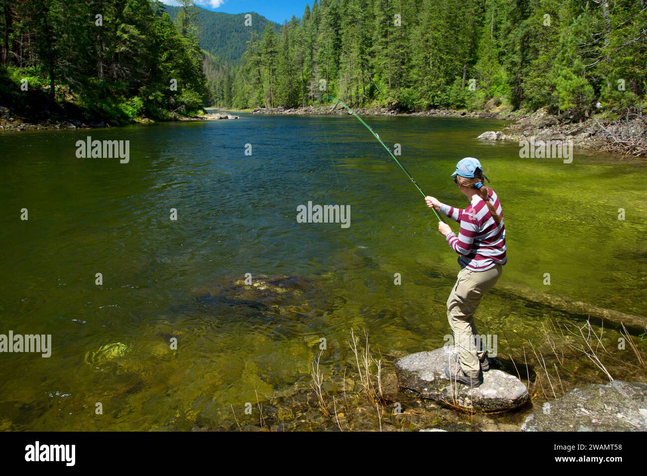 Flyfishing along Selway River Trail, Selway Wild and Scenic River ...