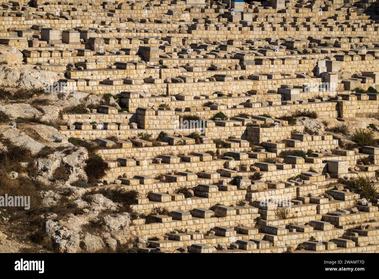Vast Jewish cemetery on Jerusalem's hillside, a symbol of enduring ...