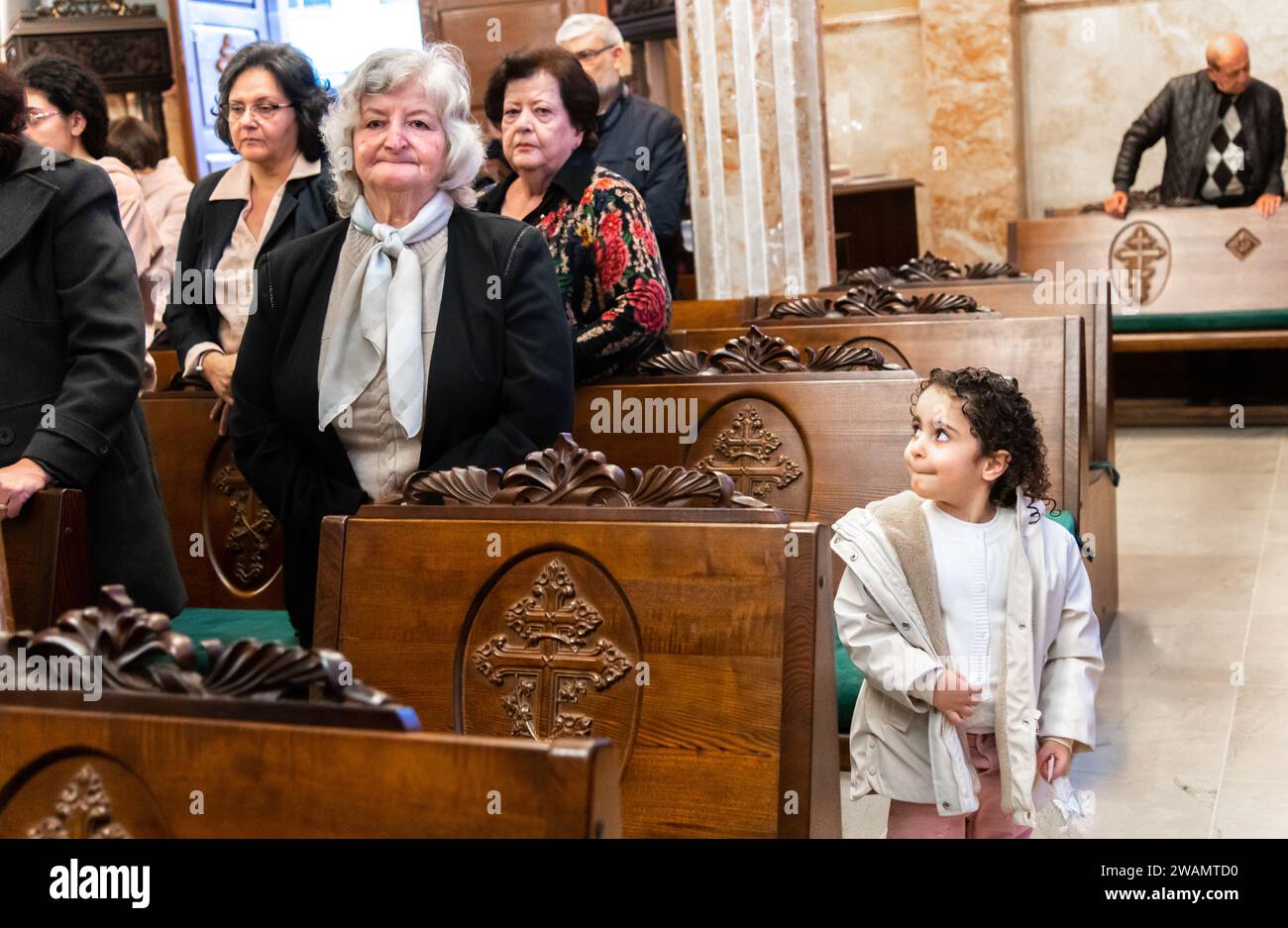 Parish Priest Father Atallah Makhouli leads a Greek Orthodox Easter ...