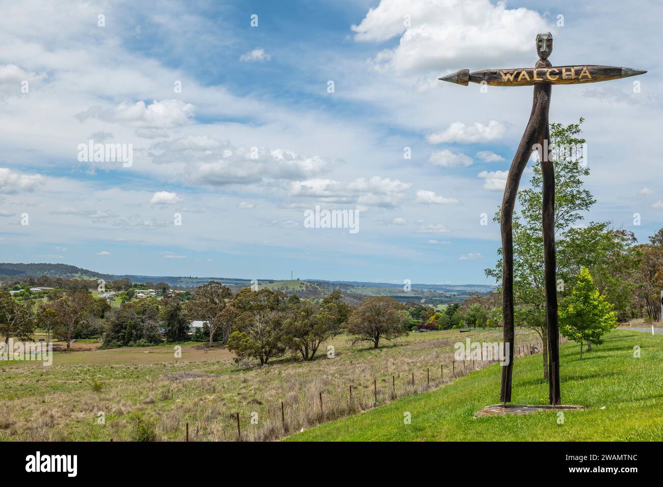 The tallowwood sculpture titled 'True born native man' by Nigel White ...