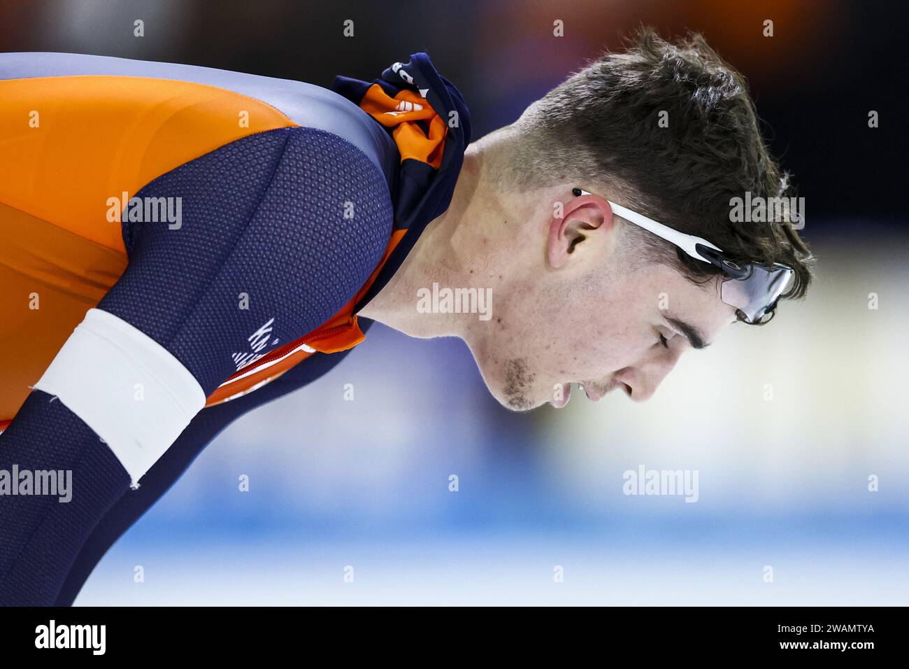 HEERENVEEN - Jenning De Boo (NED) reacts after the men's 1000 meters at ...