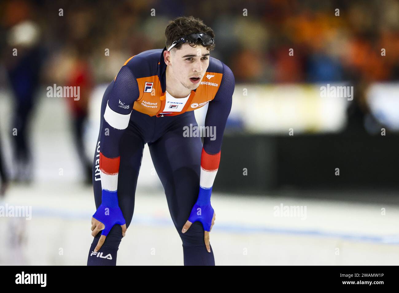 HEERENVEEN - Jenning De Boo (NED) reacts after the men's 1000 meters at ...
