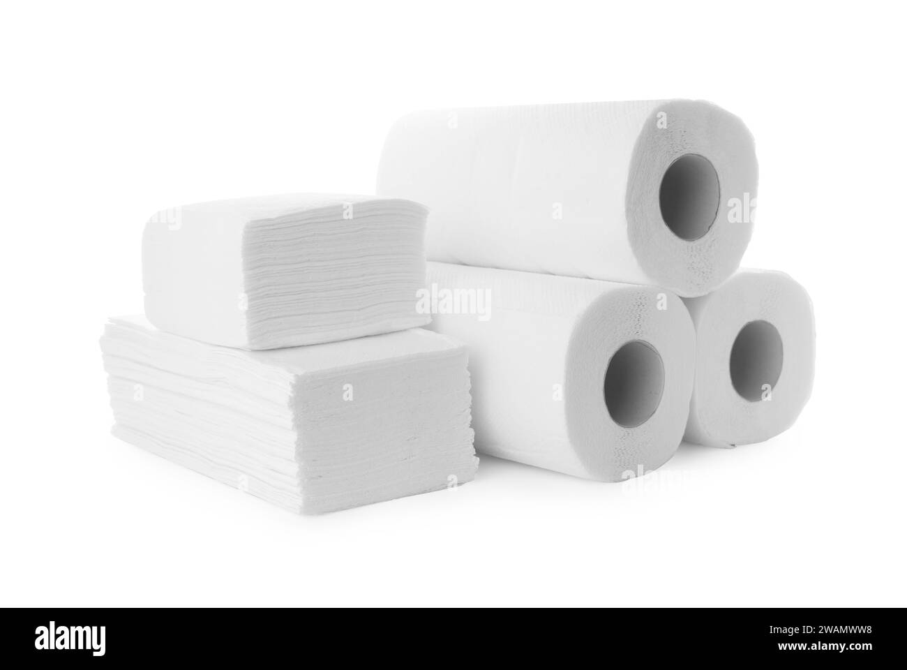 Roll white paper towels Black and White Stock Photos & Images - Alamy