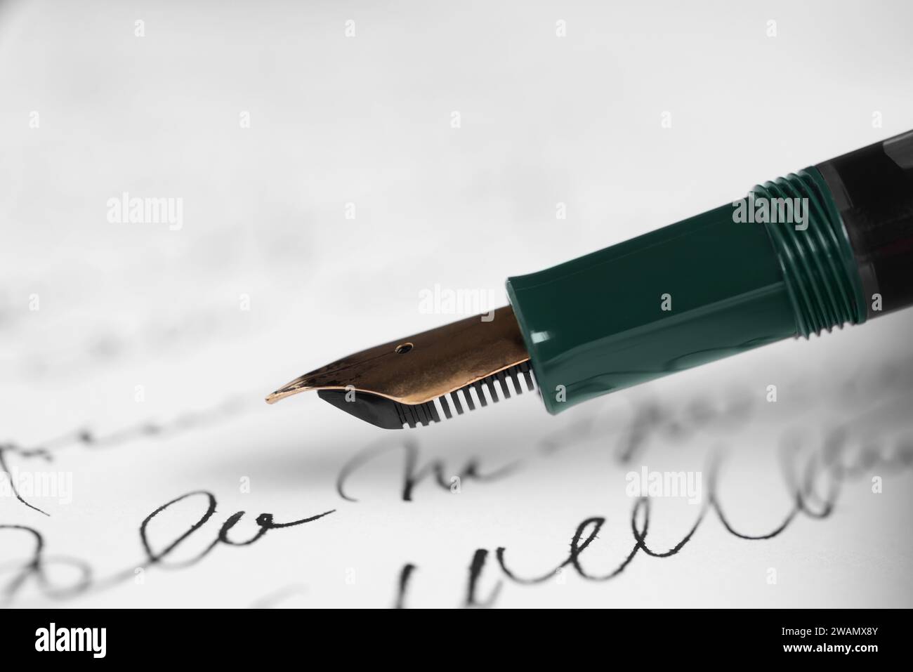 Old letter elegant handwriting hi-res stock photography and images - Alamy