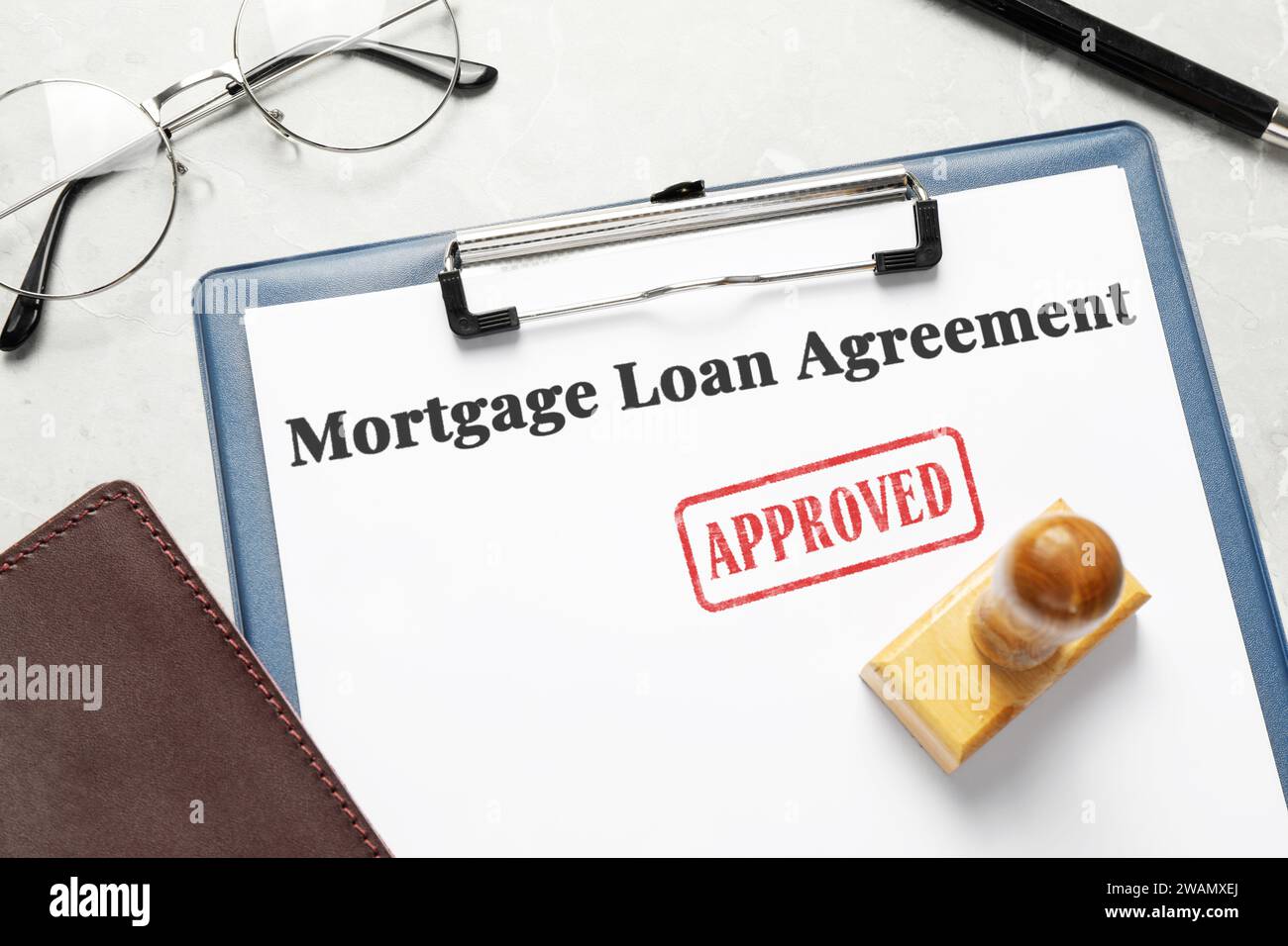 Loan approved stamp hi-res stock photography and images - Alamy