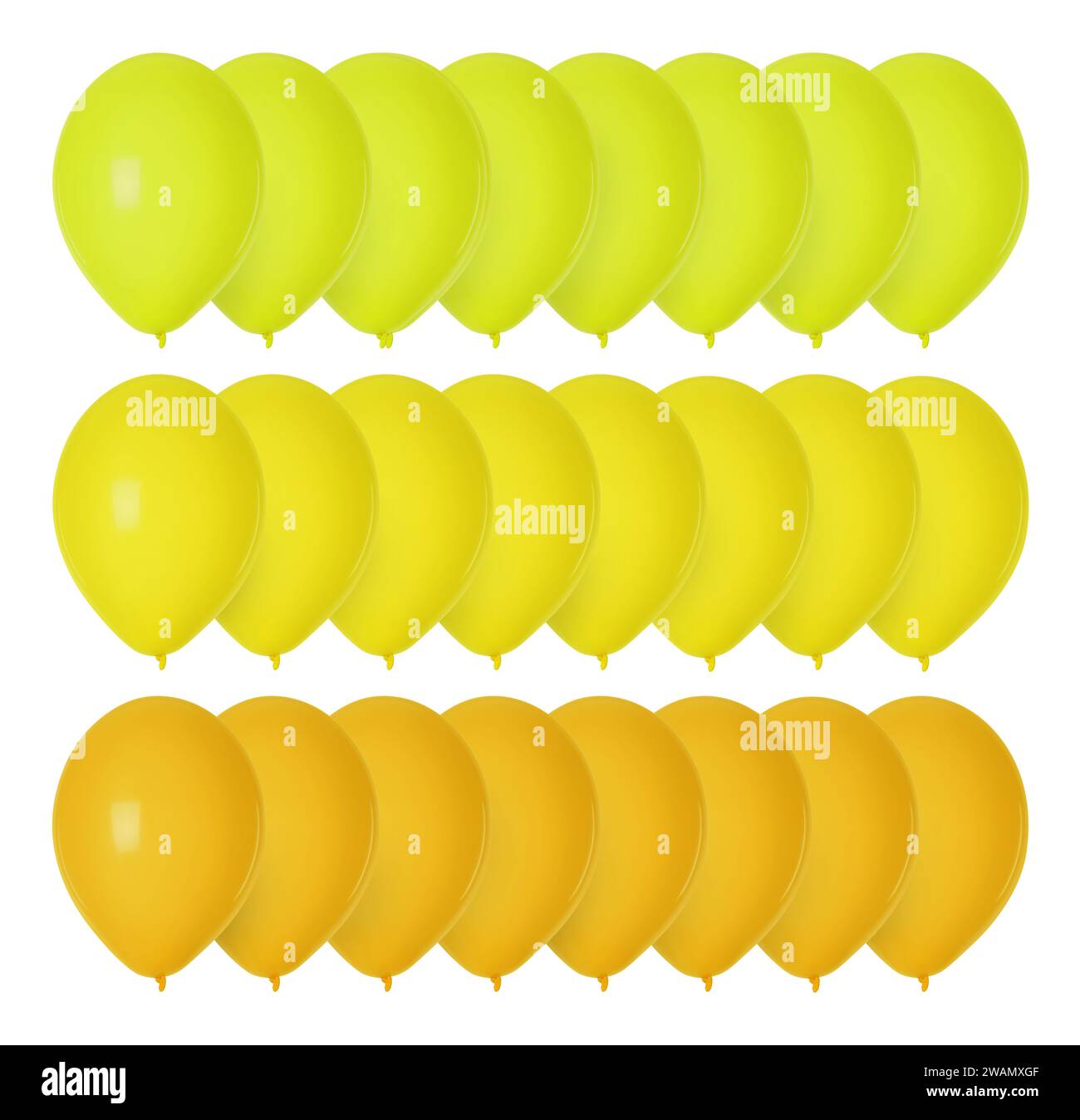 Different colorful balloons isolated on white, set Stock Photo - Alamy