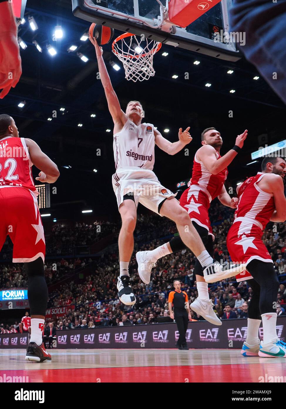 Milan, Italy. 05th Jan, 2024. Niels Giffey (FC Bayern Munich) during EA7 Emporio Armani Milano ...