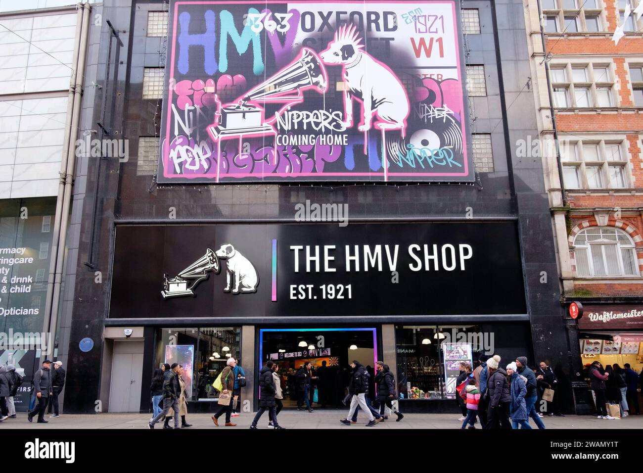 The HMV Shop, 363 Oxford Street, London, UK Stock Photo - Alamy