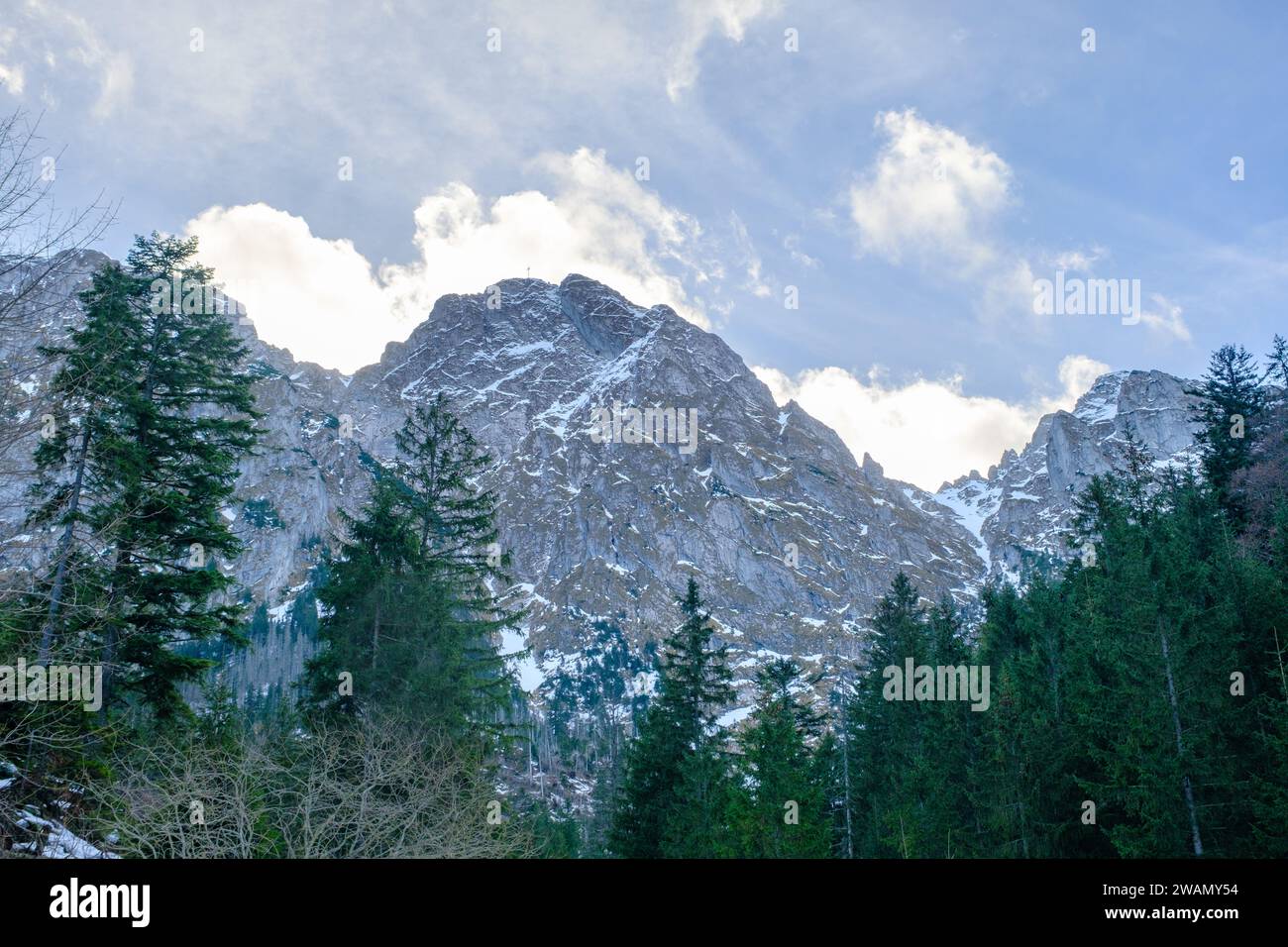 Tatra mountains. Winter view of the High Tatra Mountains. mountain ...