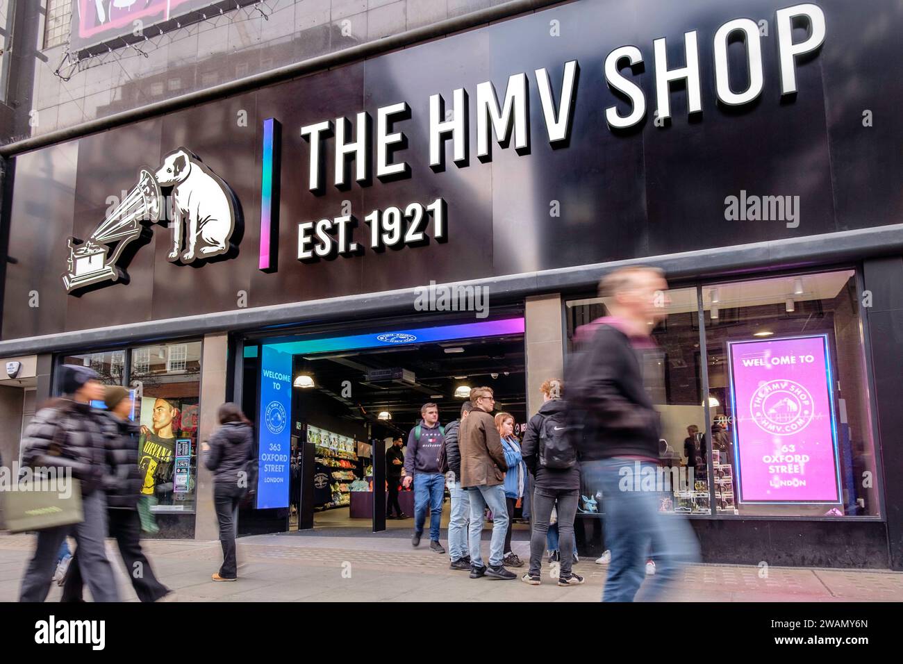 The HMV Shop, 363 Oxford Street, London, UK Stock Photo - Alamy