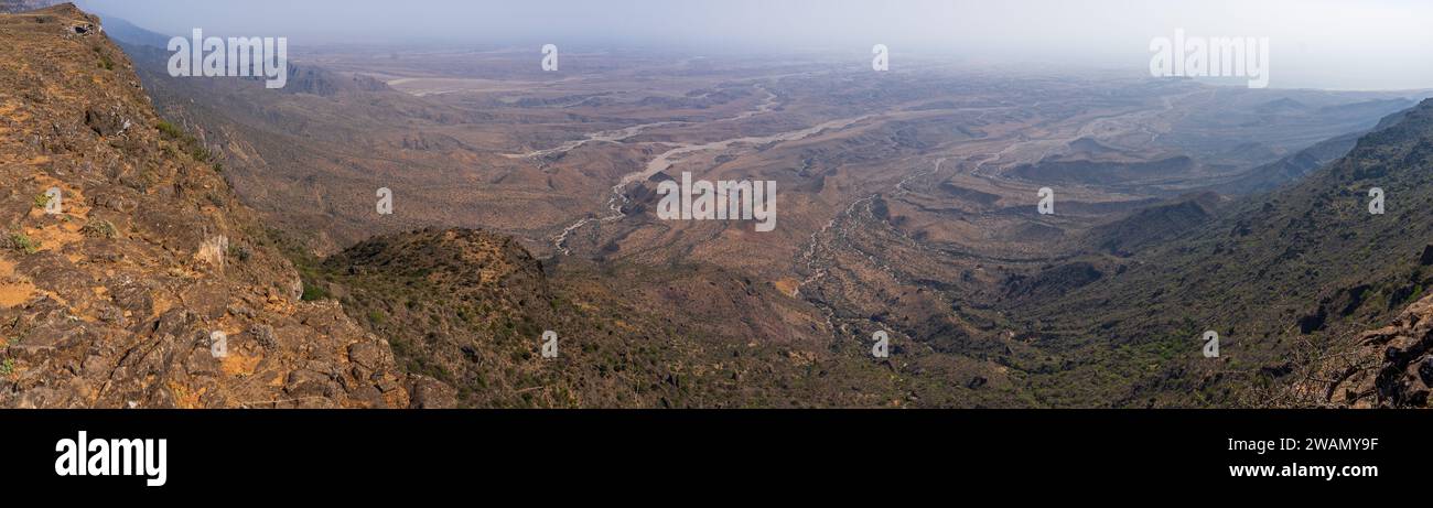 view of Jabal Samhan with majestic mountain range that offers a ...