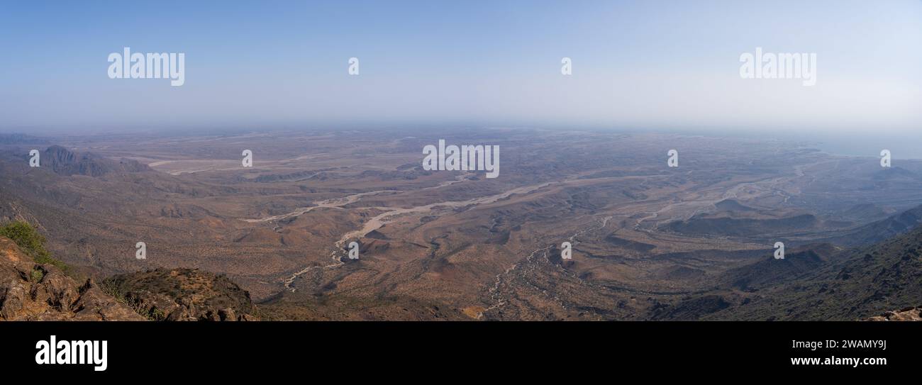view of Jabal Samhan with majestic mountain range that offers a ...