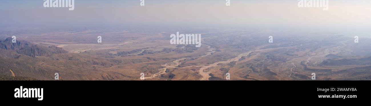 view of Jabal Samhan with majestic mountain range that offers a ...