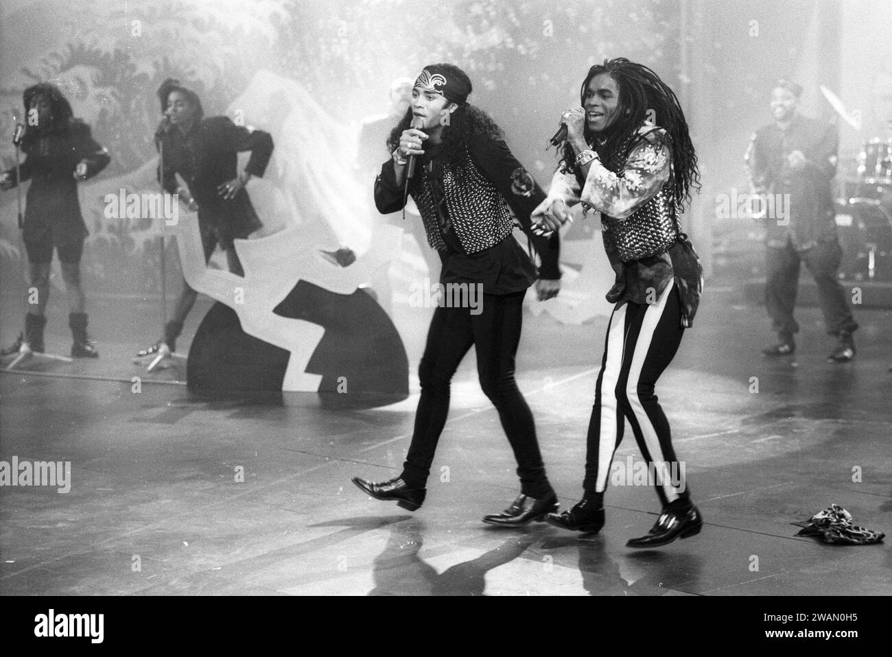 Milli vanilli duo Black and White Stock Photos & Images - Alamy