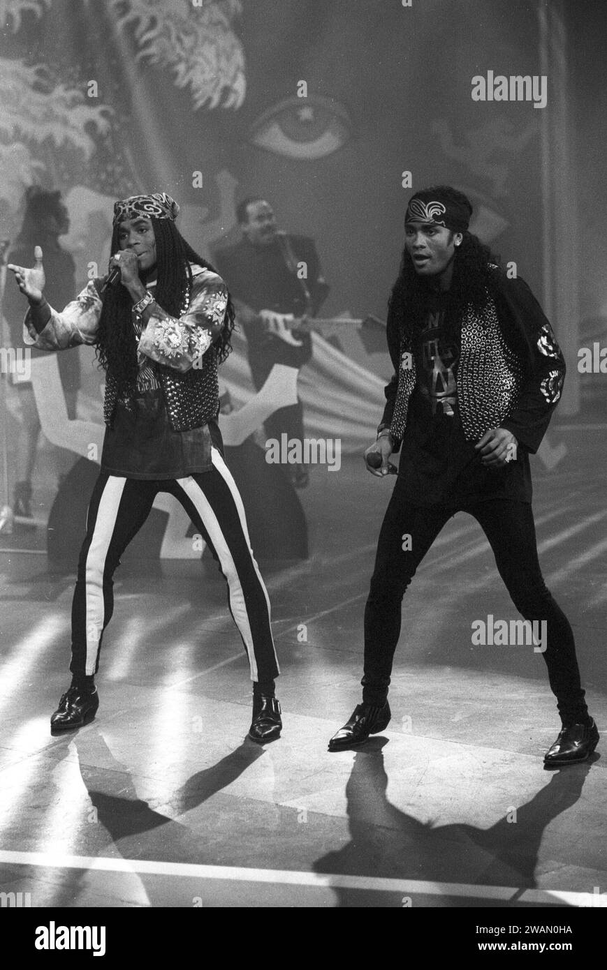 Milli vanilli duo Black and White Stock Photos & Images - Alamy